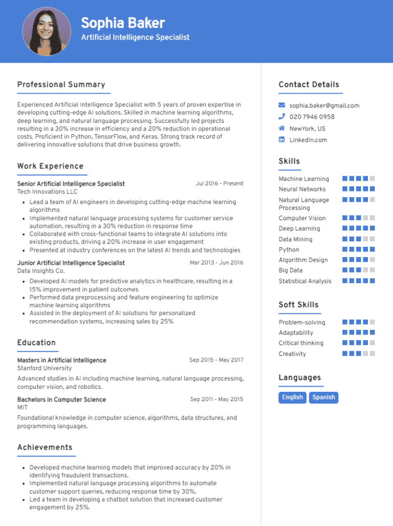 Free Online AI Resume Builder in 2025 - ResumeDesign.ai