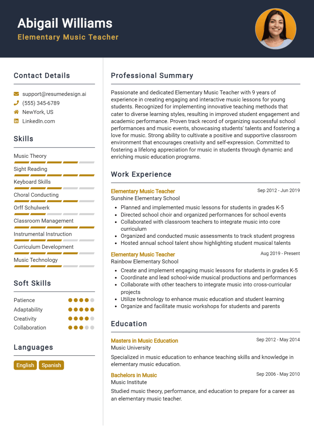 16 Elementary School Teacher Resume Examples And Templates for 2024 ...