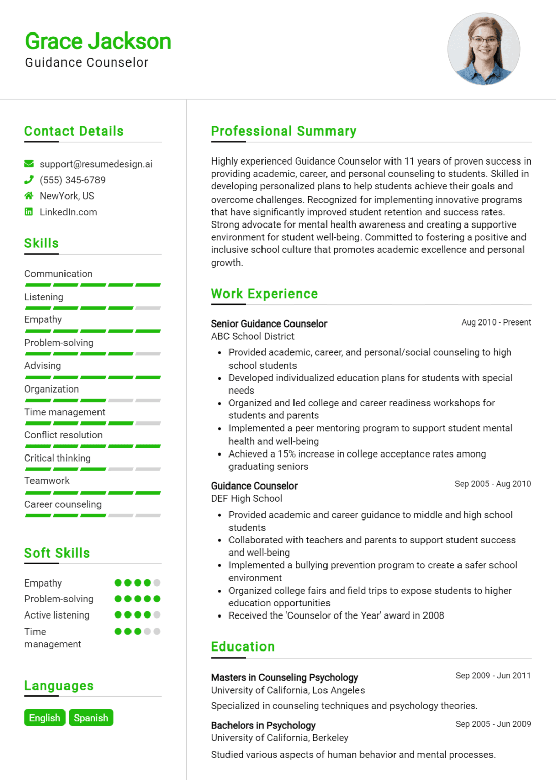 14 School Counselor Resume Examples And Templates for 2025 ...