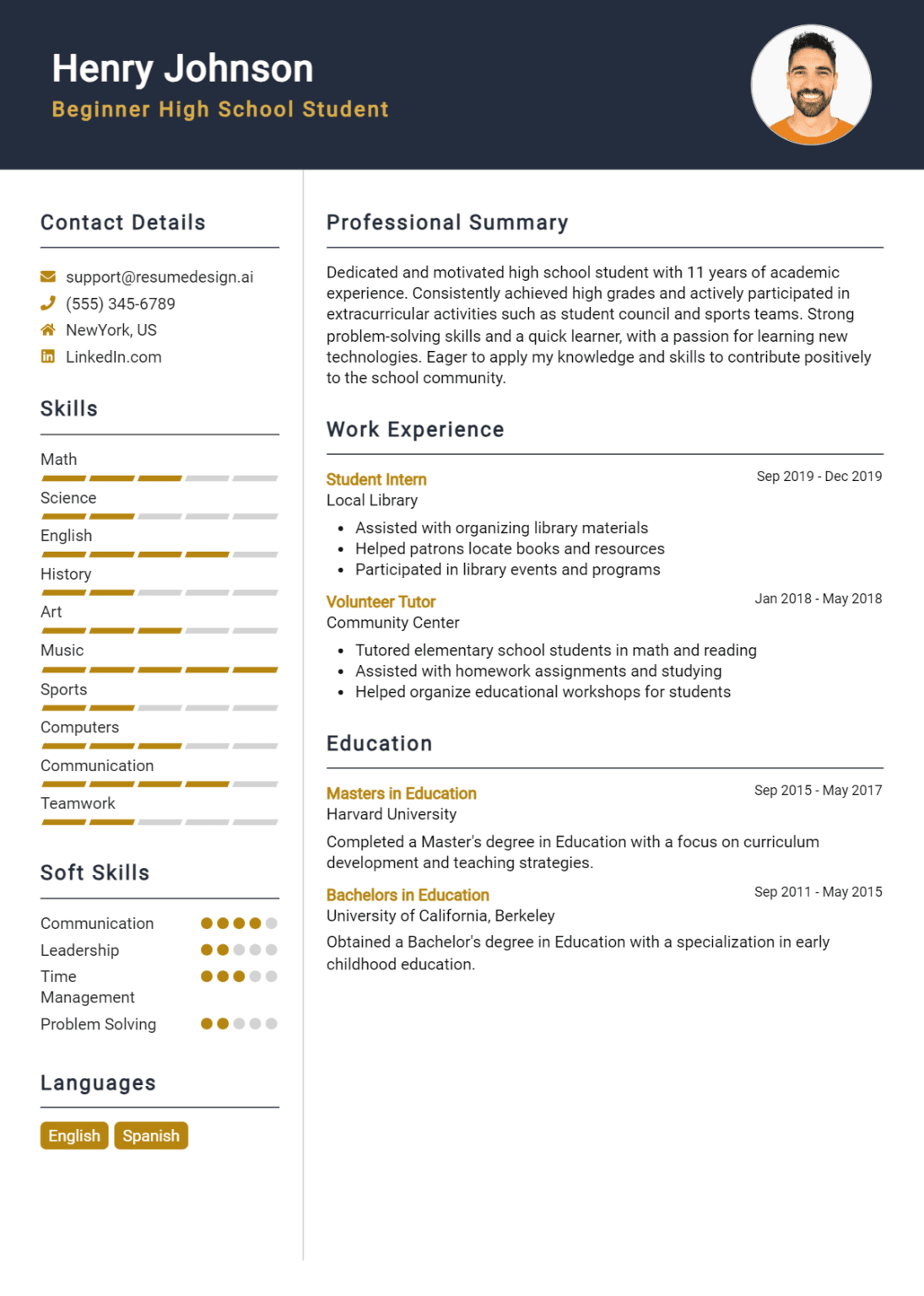 22 First Job High School Student Resume Examples And Templates for 2024 ...