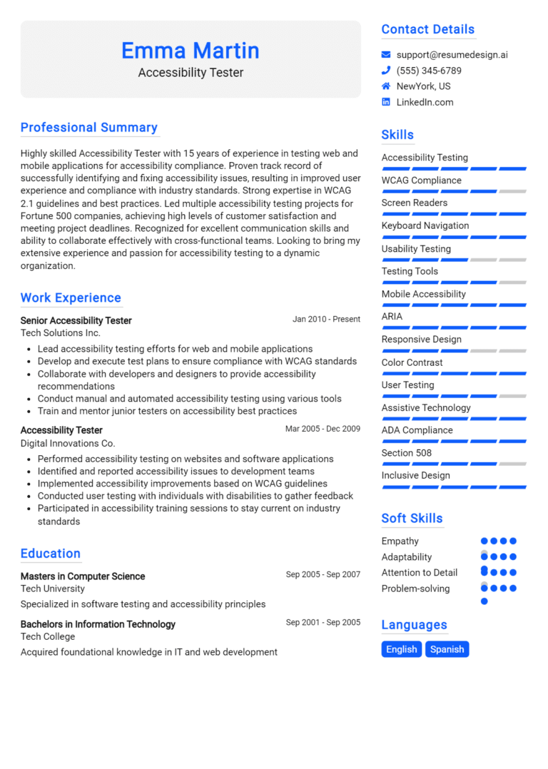 24 Functional Tester Resume Examples And Templates for 2025 ...