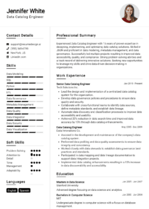 23 Data Engineer Resume Examples And Templates for 2025 - ResumeDesign.ai