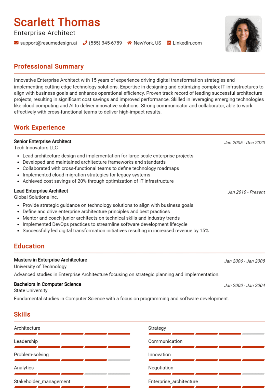 24 Cloud Architect Resume Examples And Templates for 2025 - ResumeDesign.ai