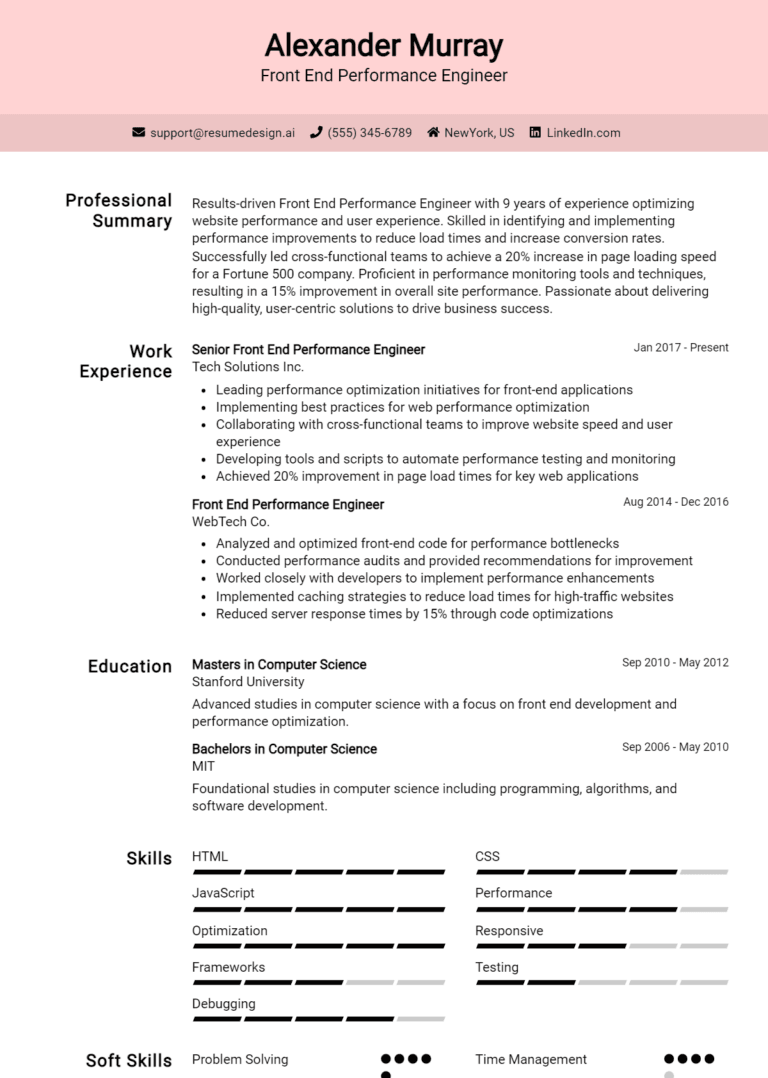 14 Angular Developer Resume Examples And Templates for 2025: Best Tips ...