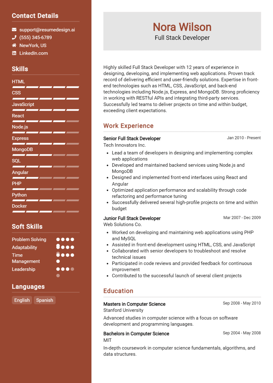 24 Software Developer Resume Examples And Templates for 2025 ...