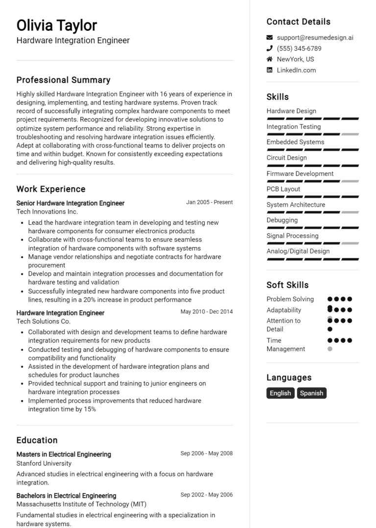 10 Embedded Software Engineer Resume Examples And Templates for 2024 ...