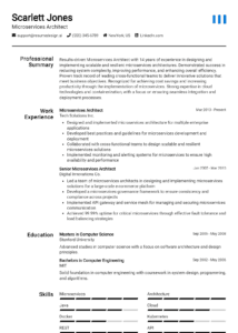 24 Cloud Architect Resume Examples And Templates for 2025 - ResumeDesign.ai