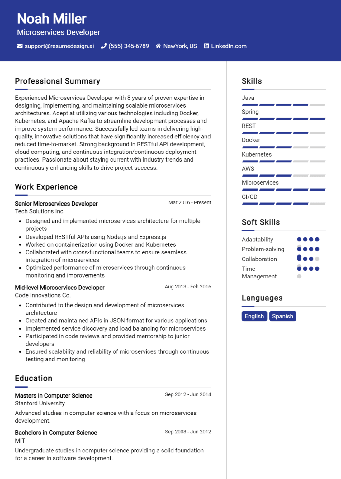 24 Back-End Developer Resume Examples And Templates for 2025 ...