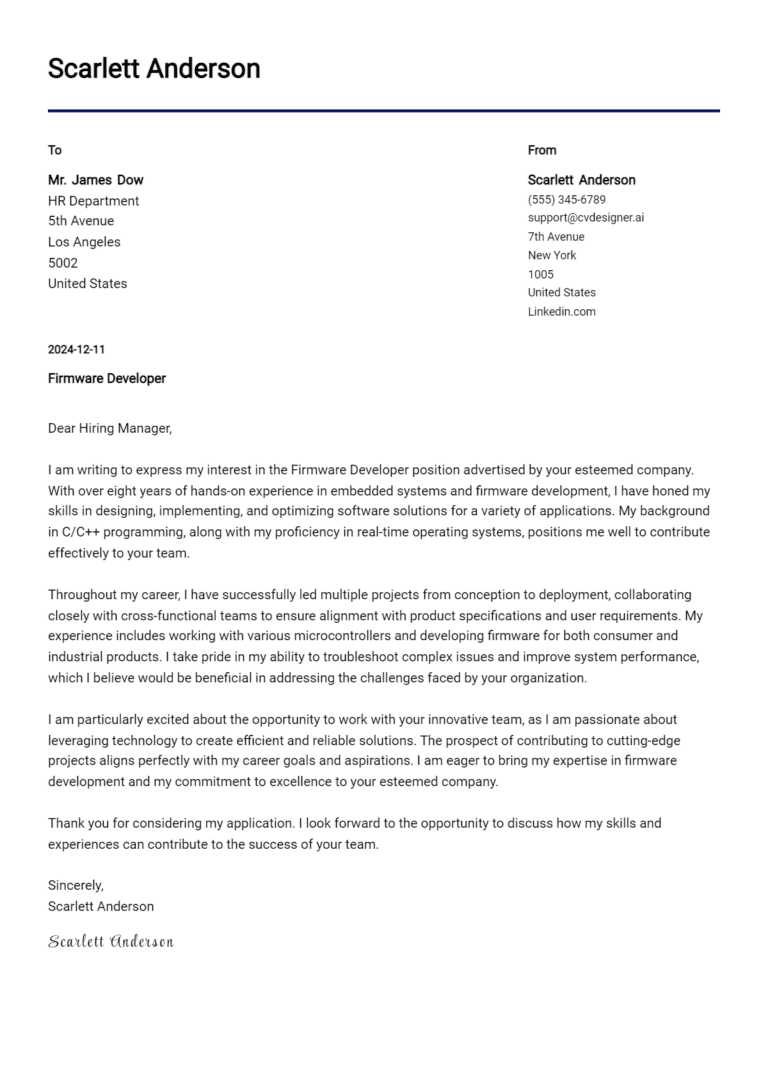 24 Software Developer Cover Letter Examples And Templates for 2025 ...