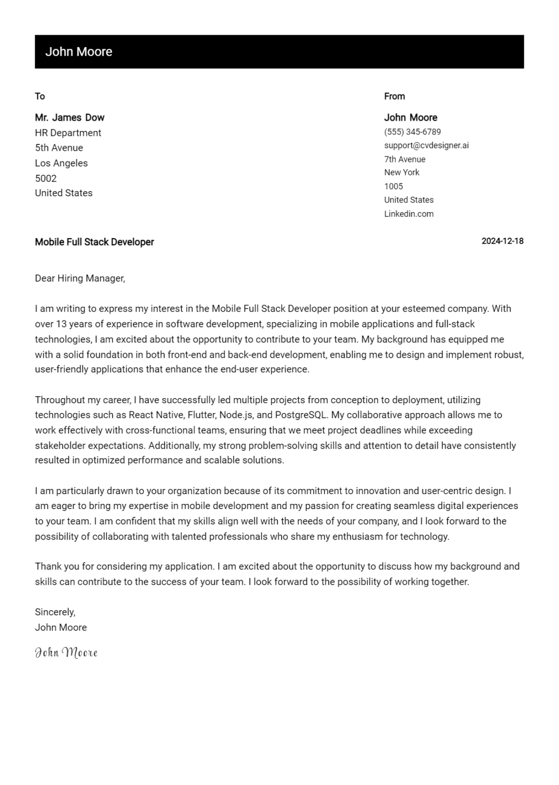 12 Software Engineer Cover Letter Examples And Templates for 2025 [with ...