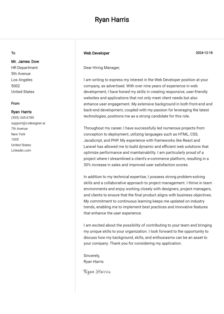 12 Software Engineer Cover Letter Examples And Templates for 2025 [with ...